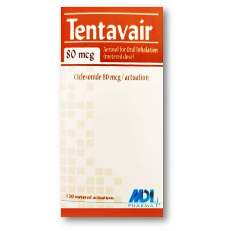 Tentavair 80mcg/actuation Inhaler 120 Doses - Kholod El Omda